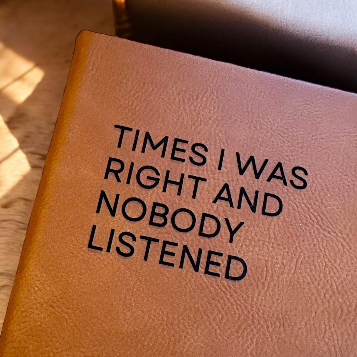 Personalized Funny Journal: Rawhide Leatherette Notebook, Gag Gift - Etsy