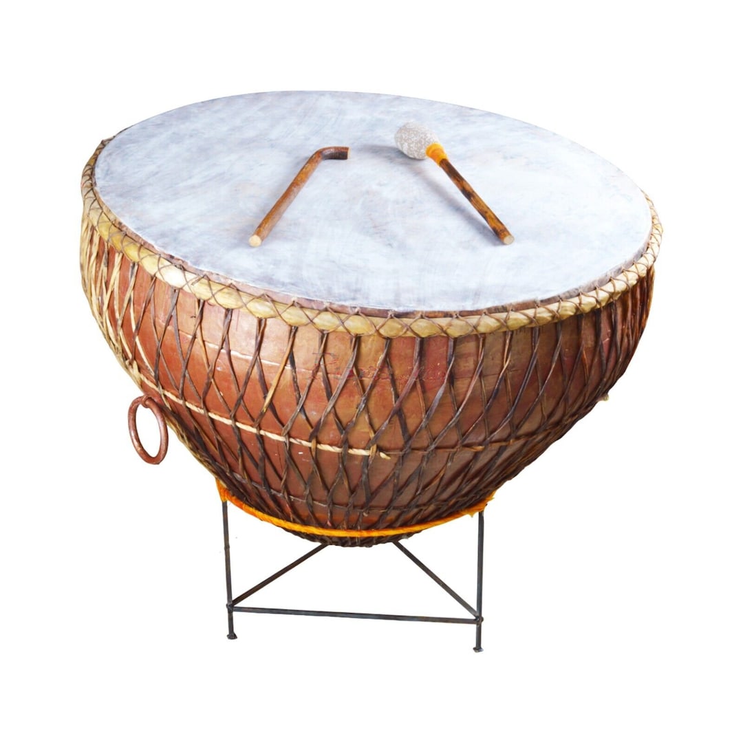 Traditional Nobat Large Size Nagada Drum Instrument With Stand - Etsy