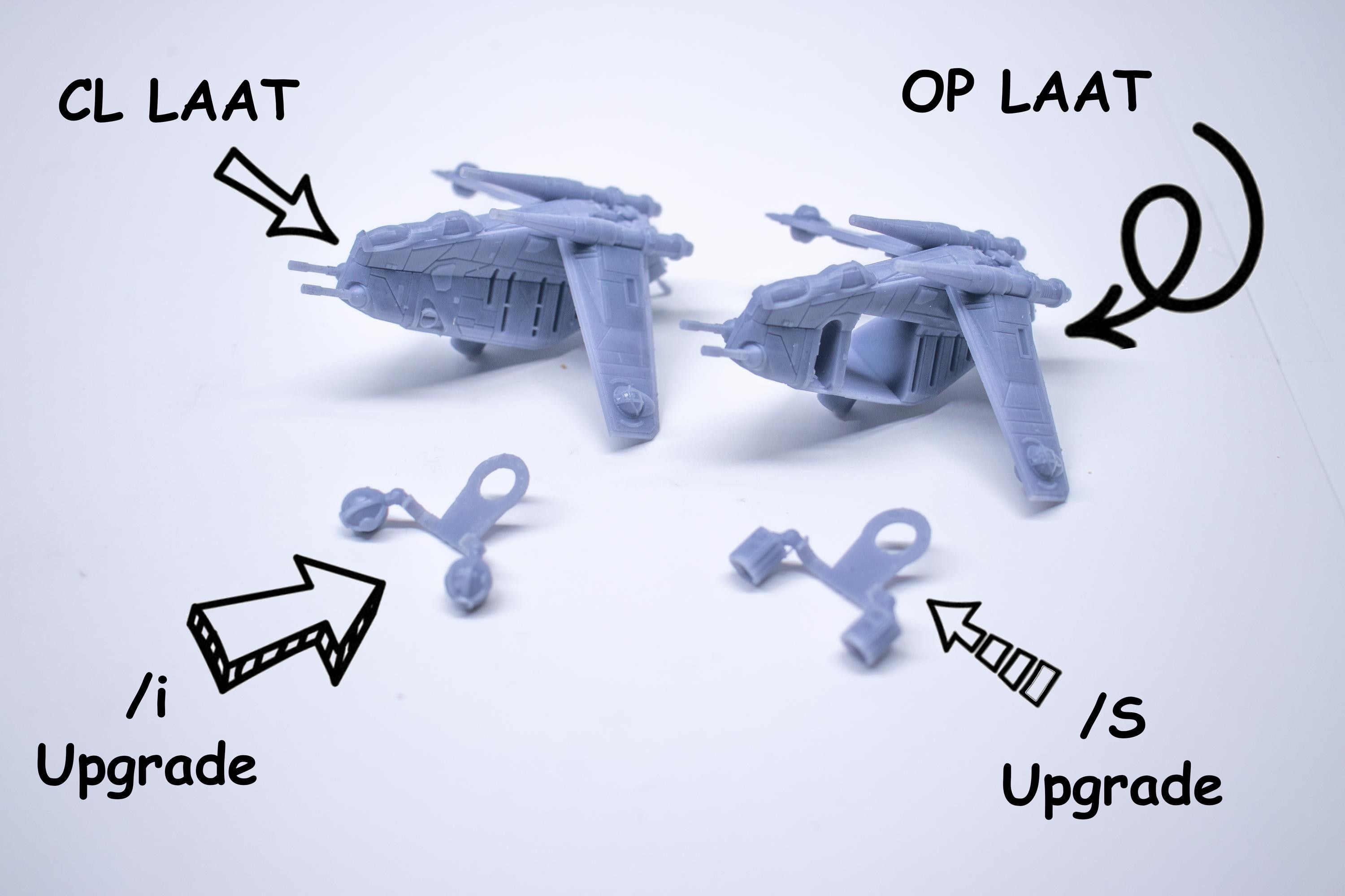 LAAT Gunship & Upgrades (x-wing Compatible) Low Altitude Assault ...