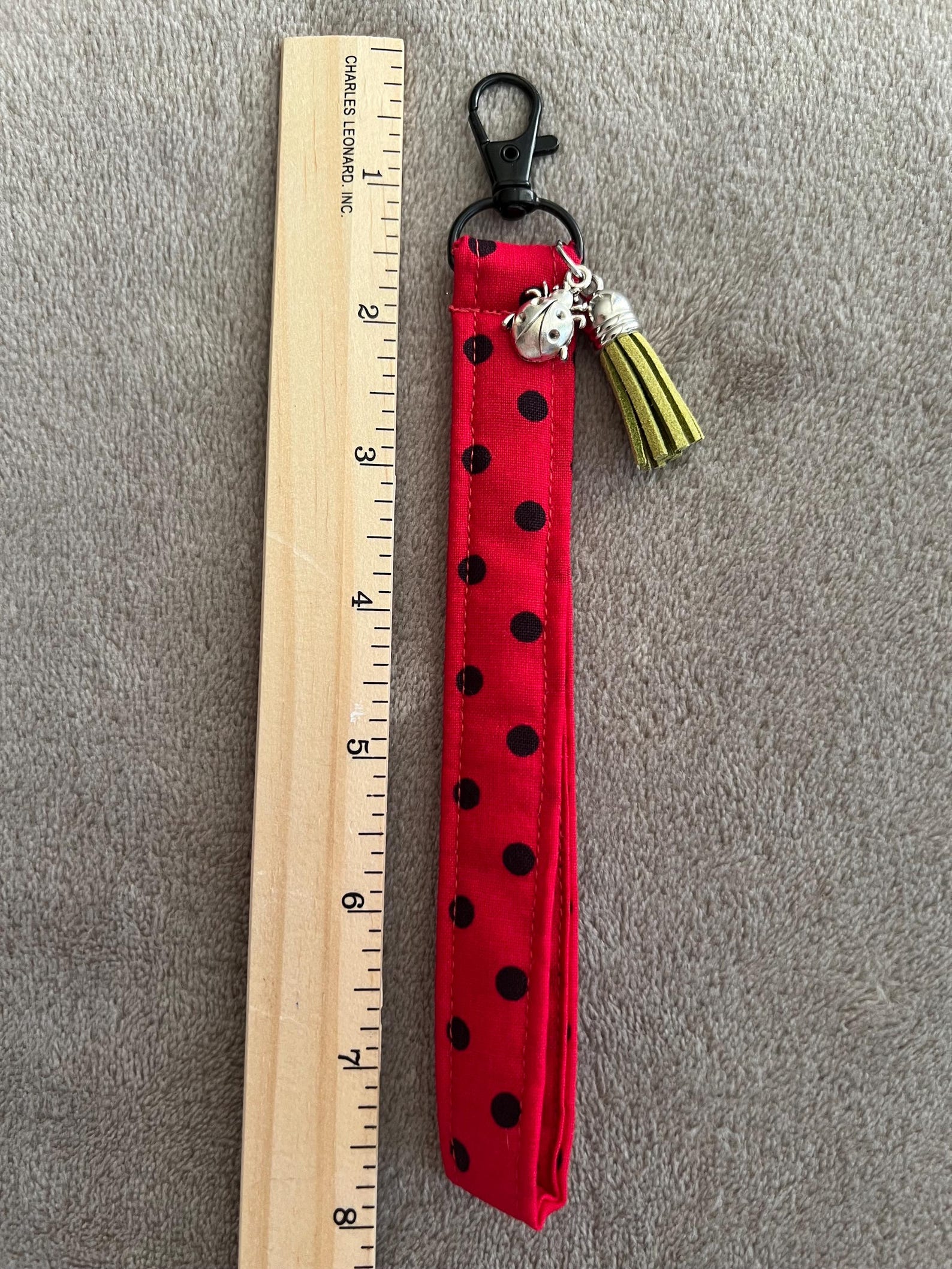 Lucky Ladybug Wristlet Keychain - Etsy