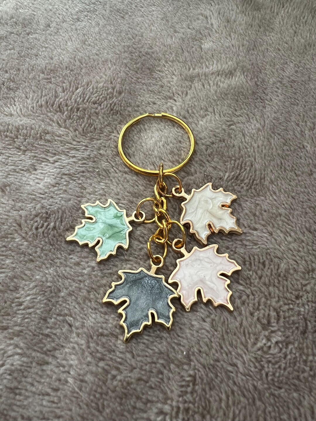 Fall Leaves Keychain - Etsy