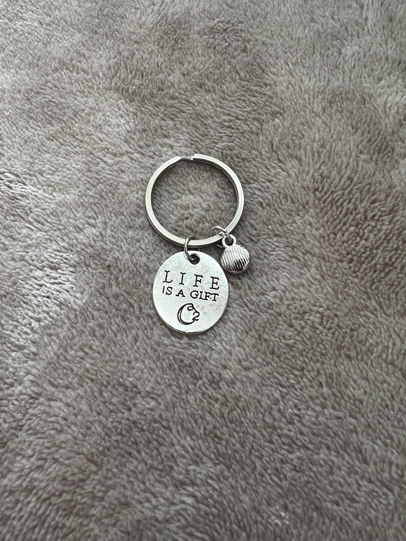 Life is a Gift Keychain - Etsy
