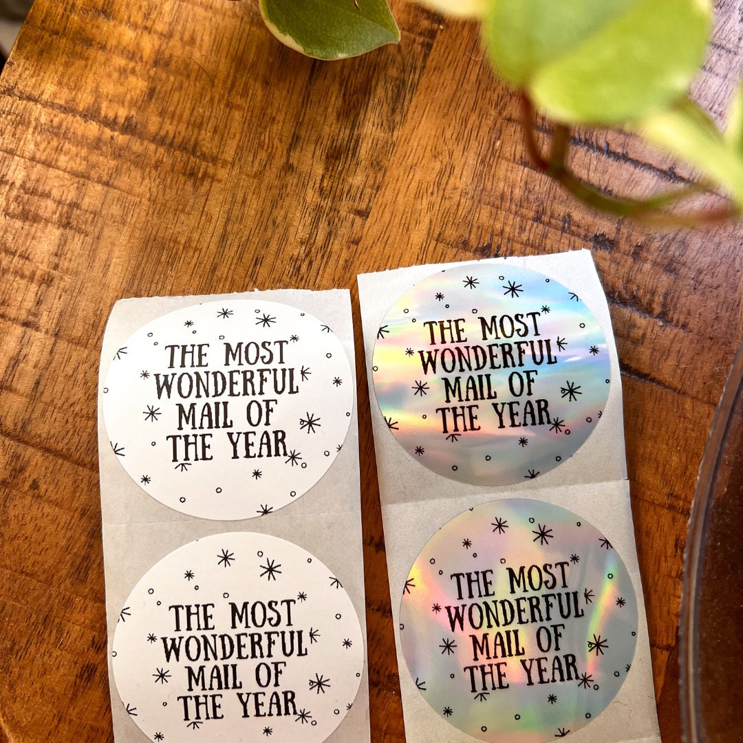 Winter Mail Stickers, Holiday Mailing Stickers, Envelopes and Packaging ...