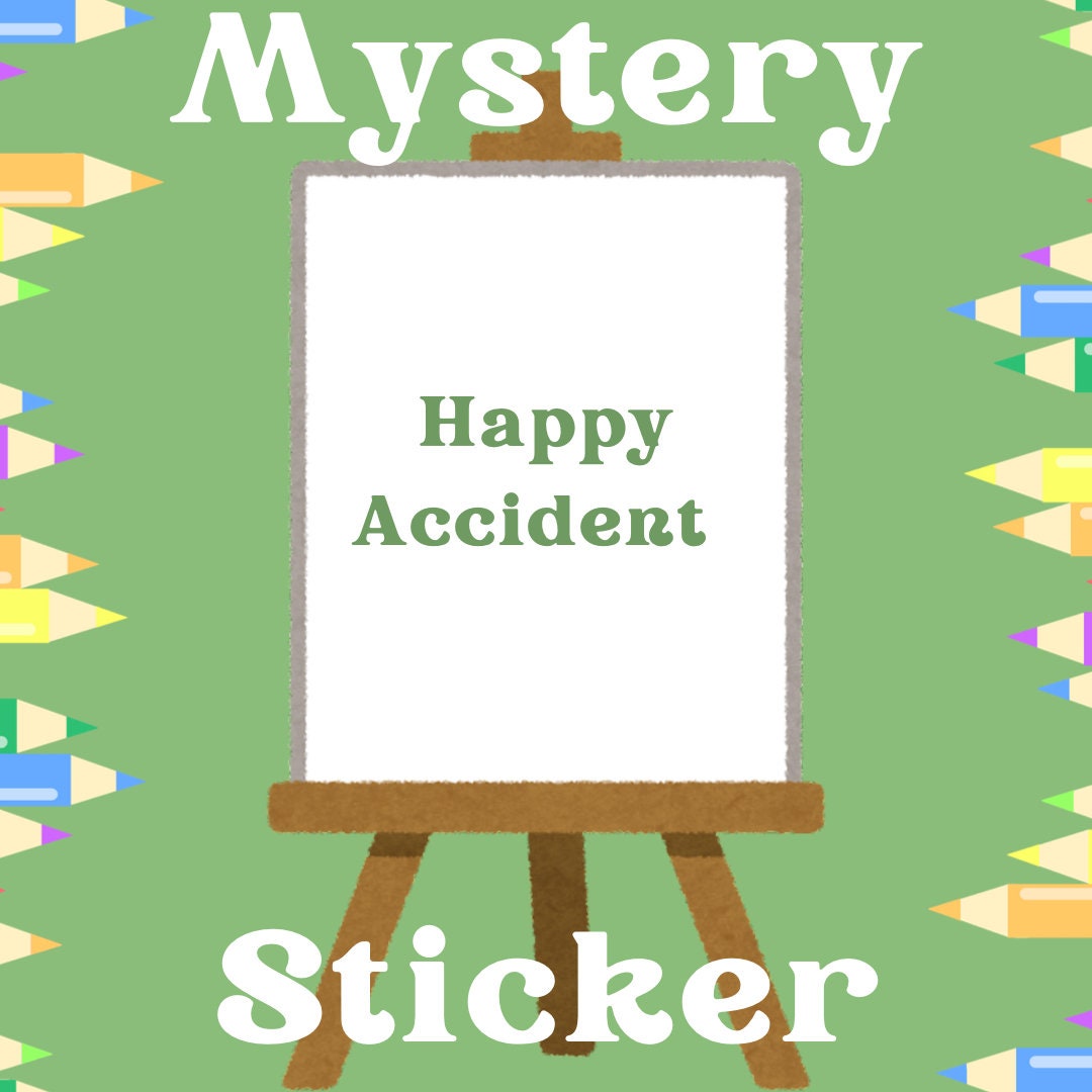 Mystey “happy Accident” Sticker Pack / Glossy and Matte Vinyl Stickers ...