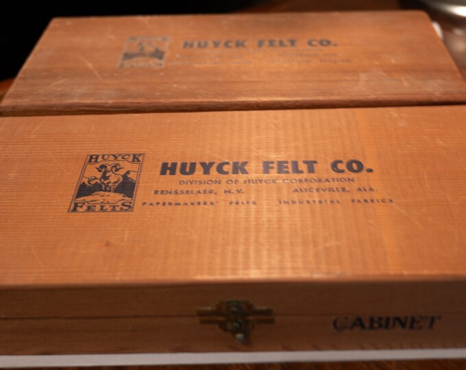 Huyck Felt Co. Advertising Cigar Boxes, Set of 2 - Etsy