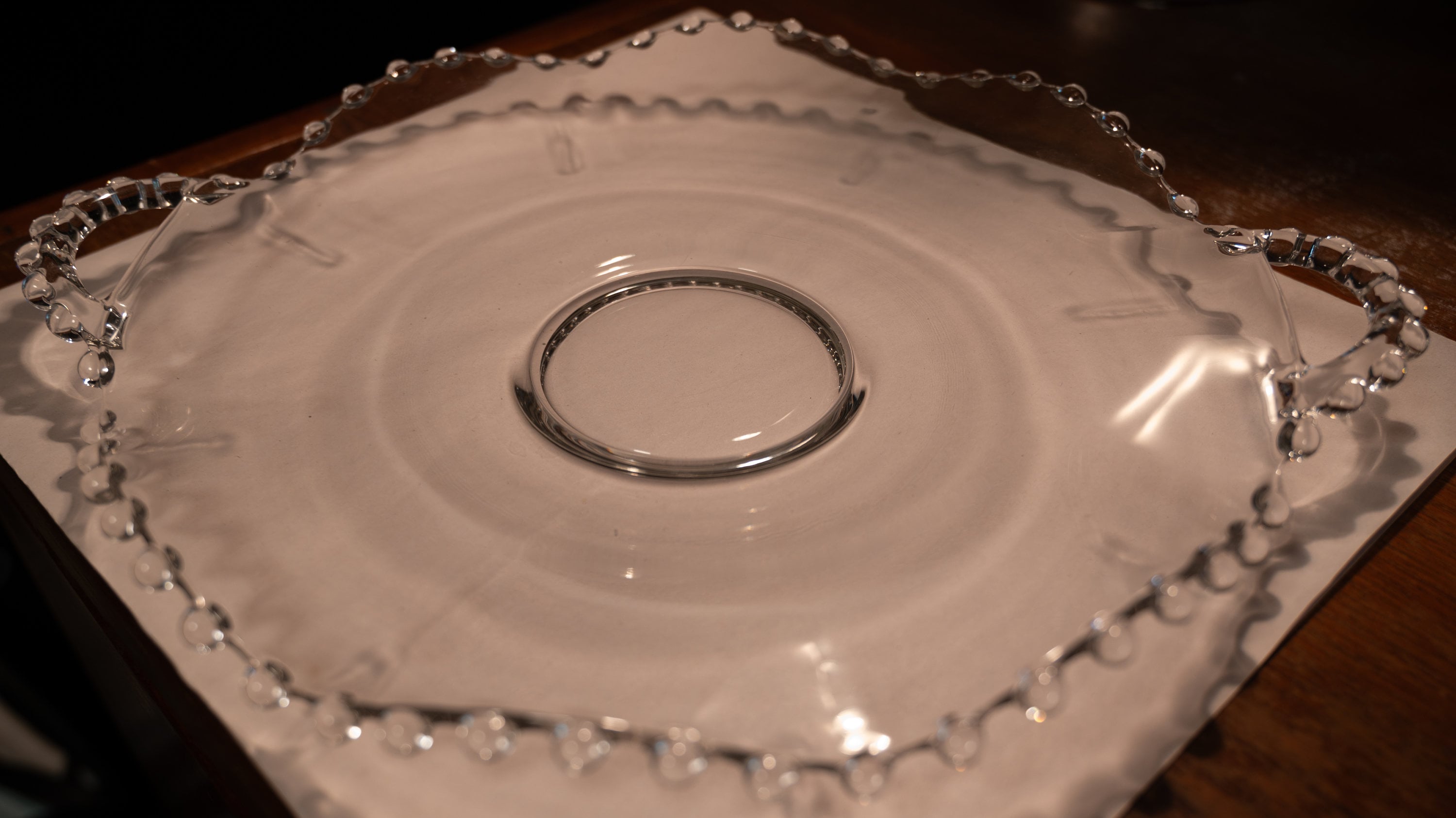Imperial Glass Candlewick Serving Plate With Handles - Etsy