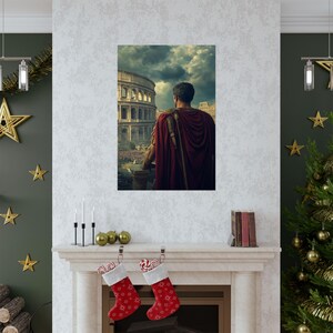 Vintage Julius Caesar Poster, Rome Colosseum Art Print, Historical Wall ...