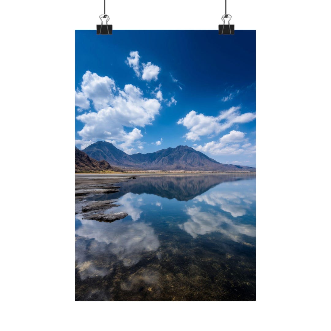 Lake Natron Scenic Art, Panoramic Rift Valley Poster, Beautiful African ...
