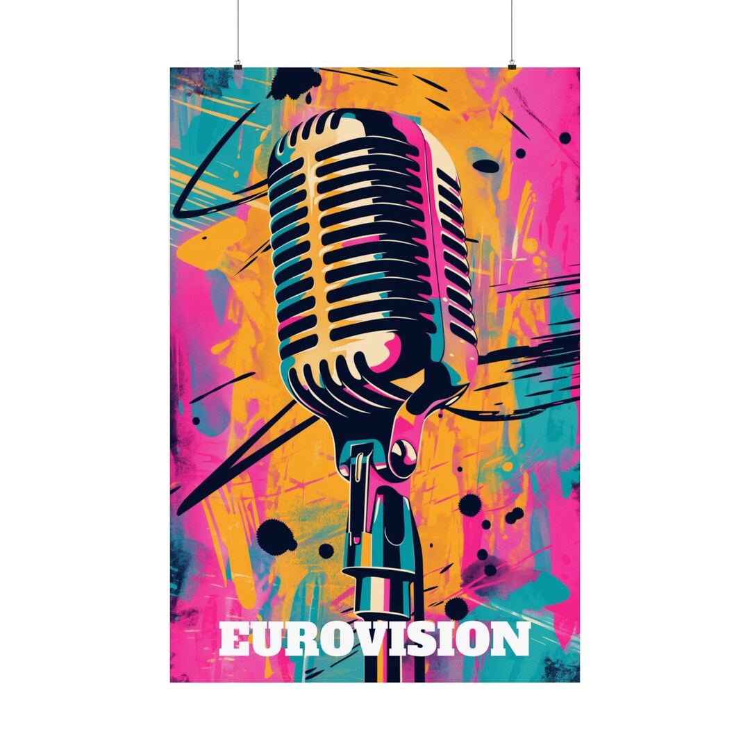 Eurovision Song Contest Poster Print, Music Event Wall Art ...