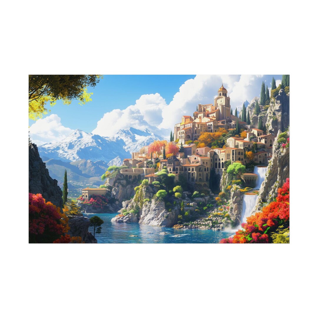 Scenic Sunspear Dorne Rolled Poster, Game of Thrones Castle Art ...