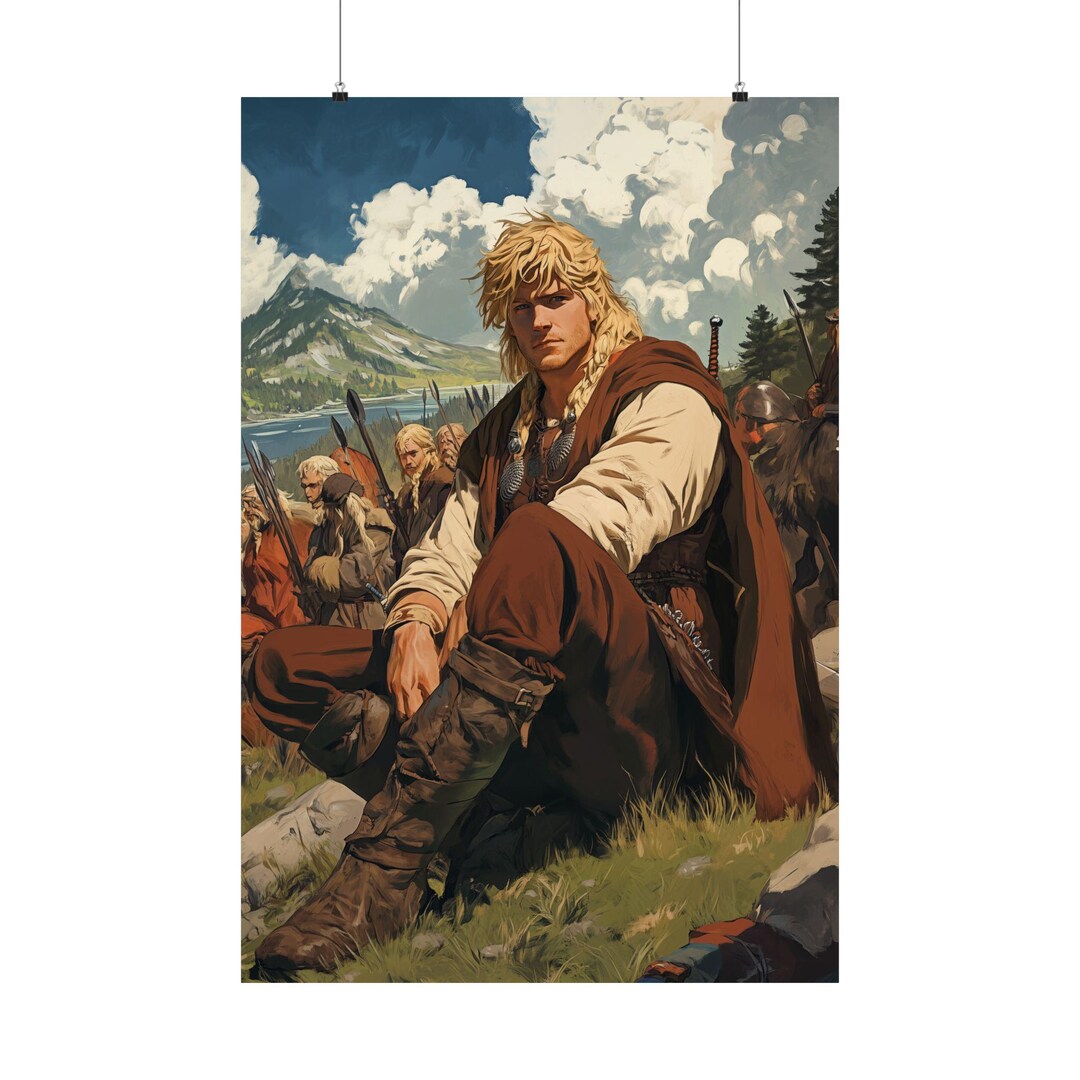 Blonde Viking Vinland Figure, Norse History Decor, Historical Vinland ...