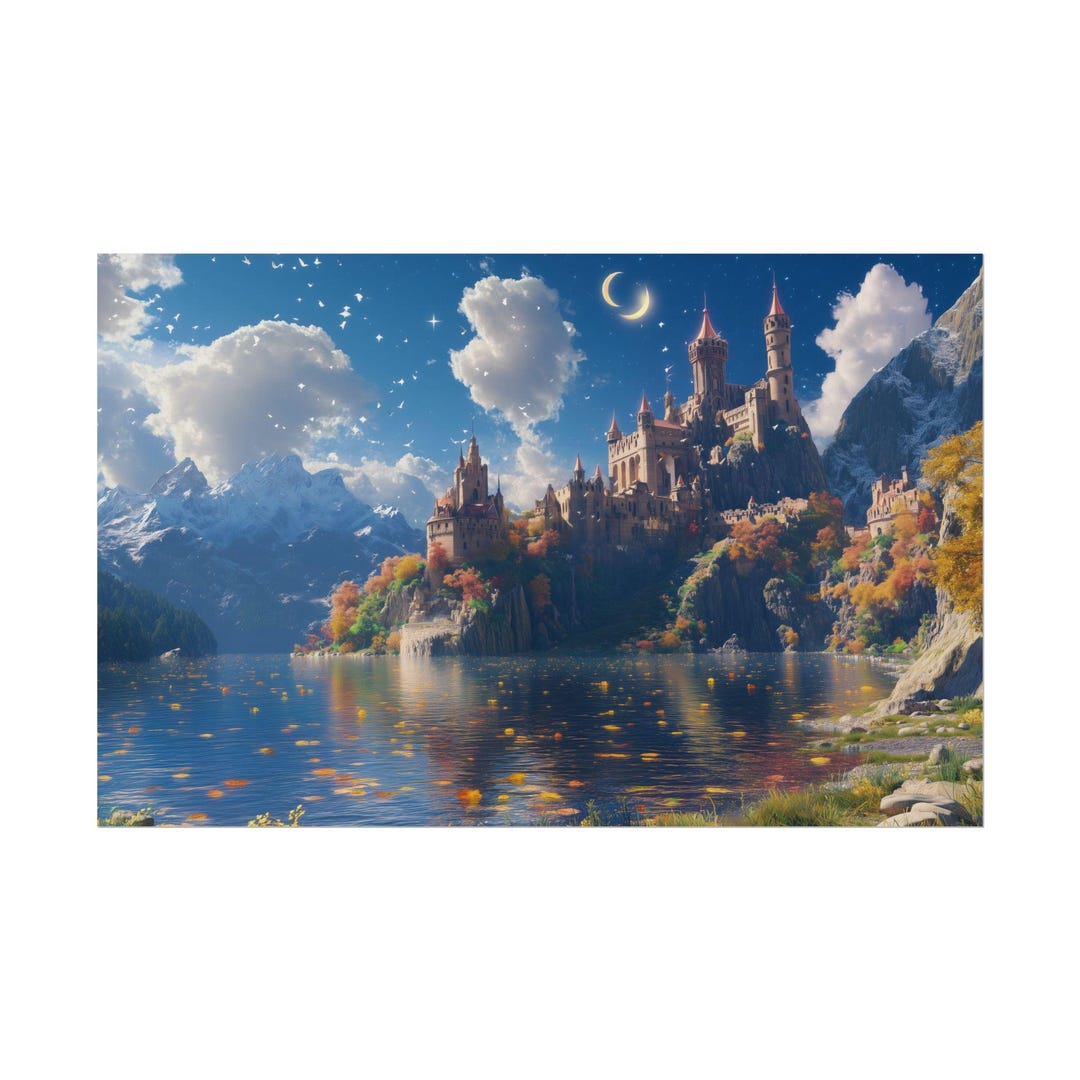 Dragonstone Game of Thrones Rolled Poster, Targaryen Castle Fantasy Art ...
