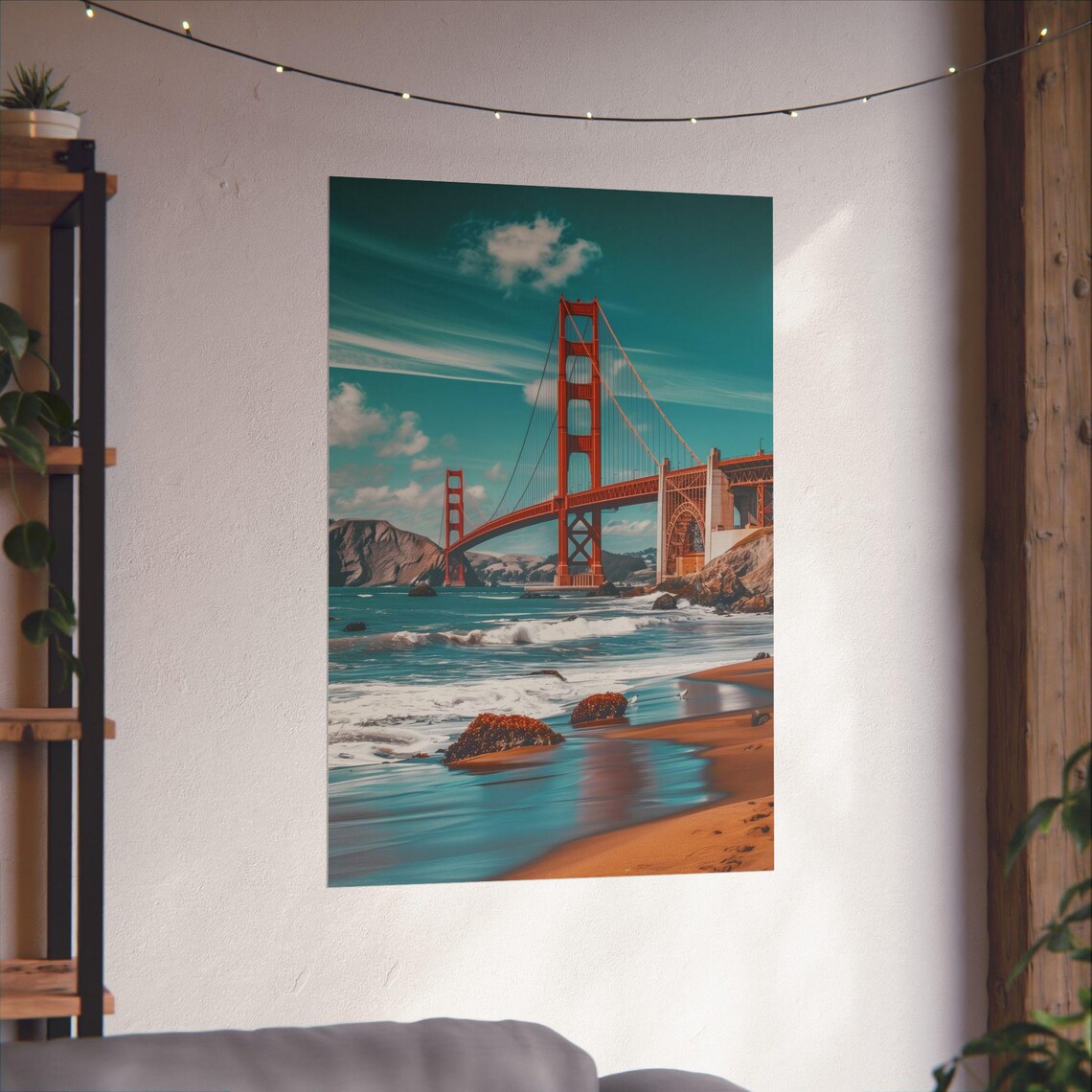Golden Gate Bridge Matte Art Print, San Francisco Poster, USA Decor ...