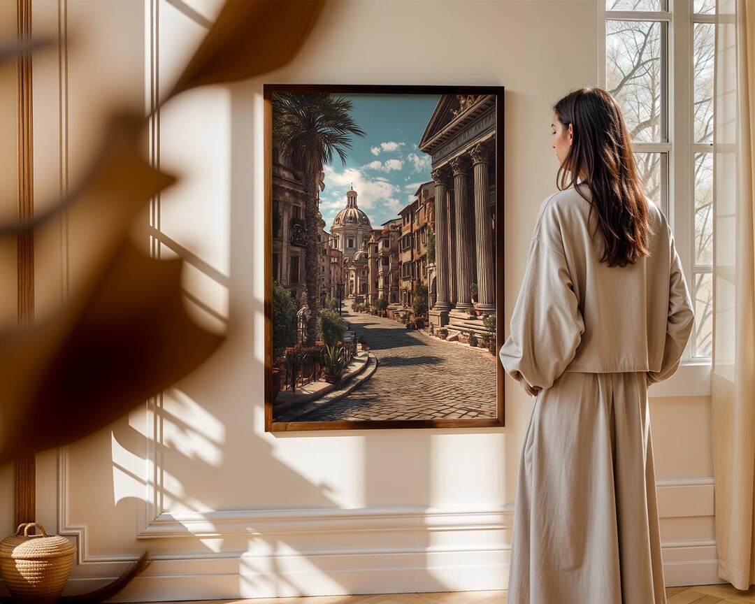 Grand Theft Auto Rome Art, Video Game Poster, Modern Gamer Room Decor ...