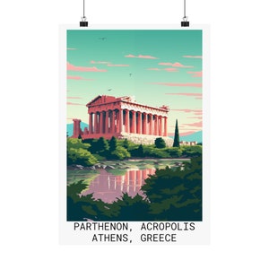 Athenian Majesty: Parthenon Temple Poster - Ancient Grandeur for Your ...