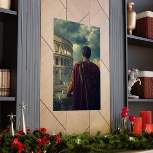 Vintage Julius Caesar Poster, Rome Colosseum Art Print, Historical Wall ...