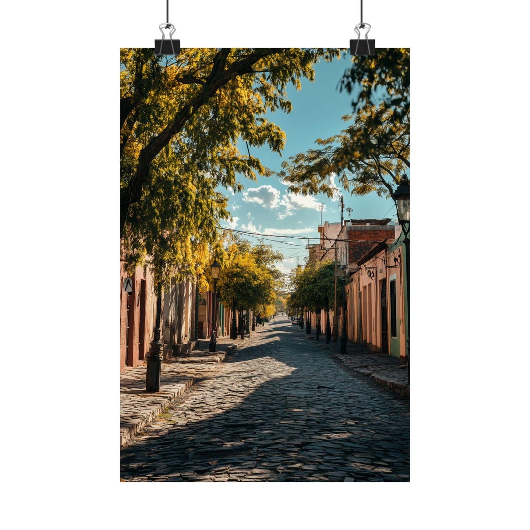 Uruguay Colonial Architecture Wall Art, Spanish Heritage Landscape ...