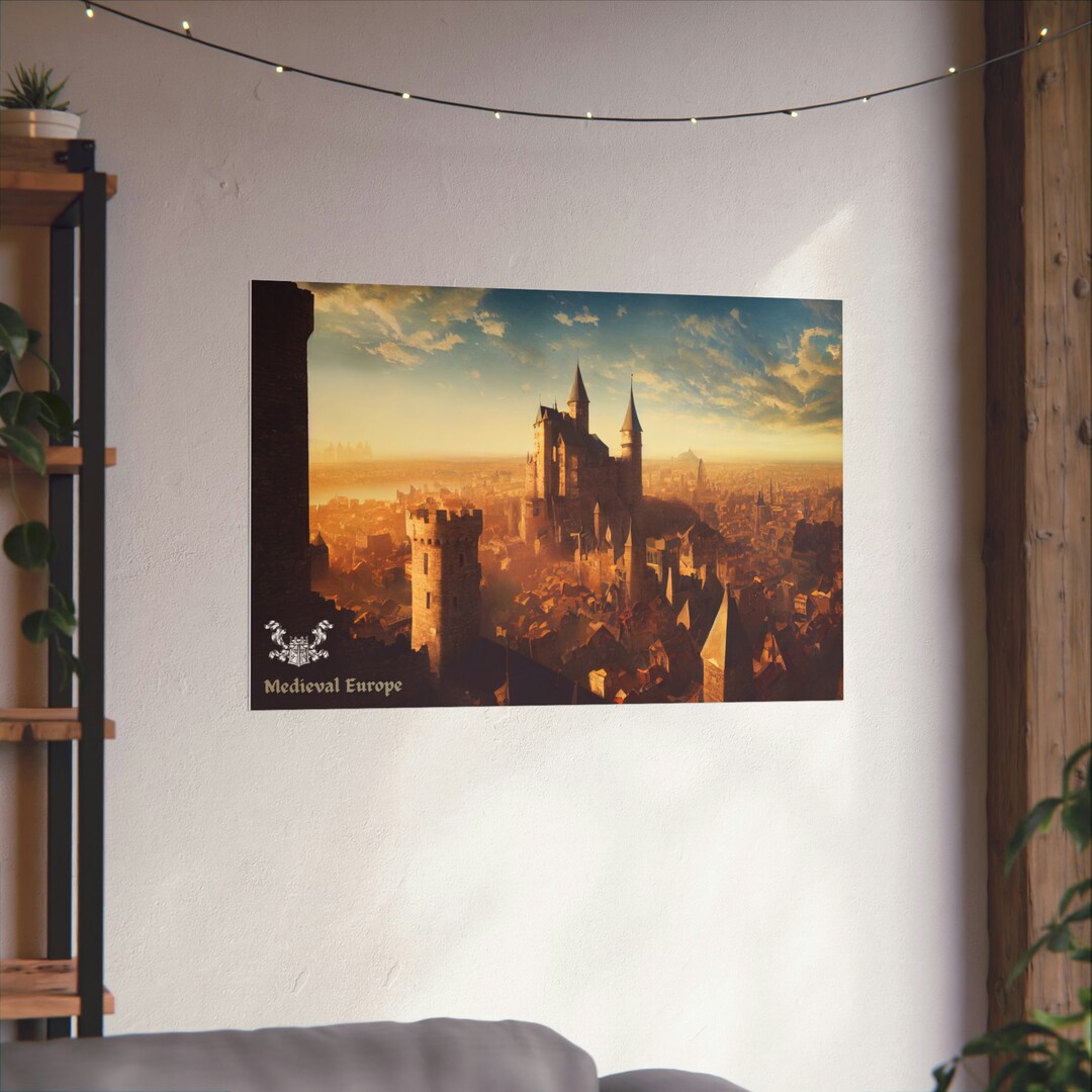 Medieval Europe, Castles, Matte Horizontal Poster - Etsy