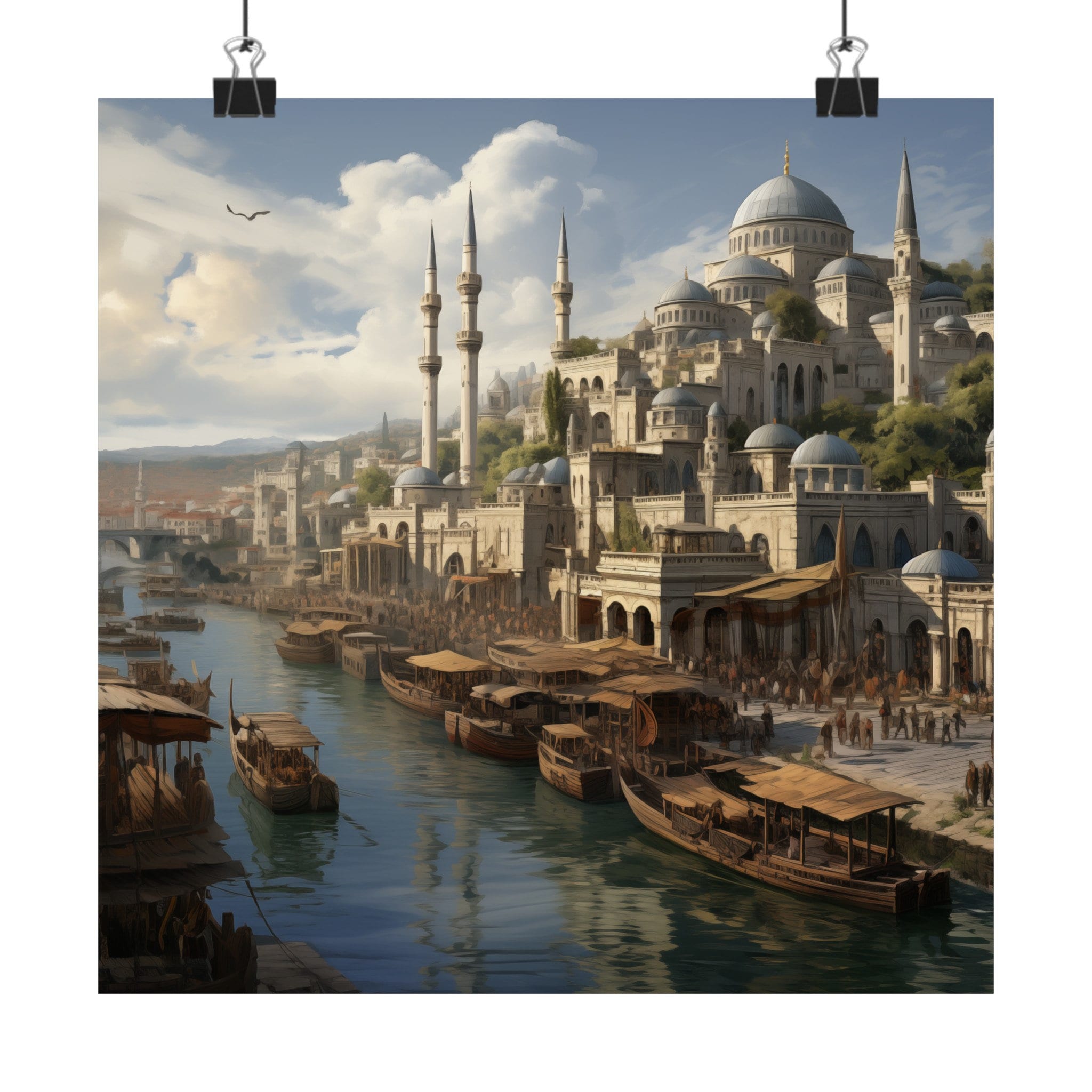 Constantinople Roman Empire Art Poster, Byzantine Empire Wall Decor ...