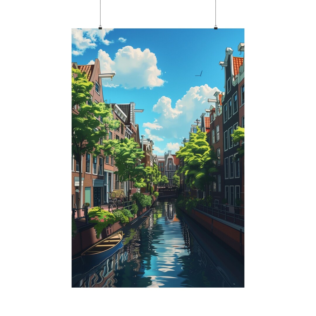 Embark on a Lofi Anime Fantasy in Amsterdam Canals Oldtown and Volendam ...