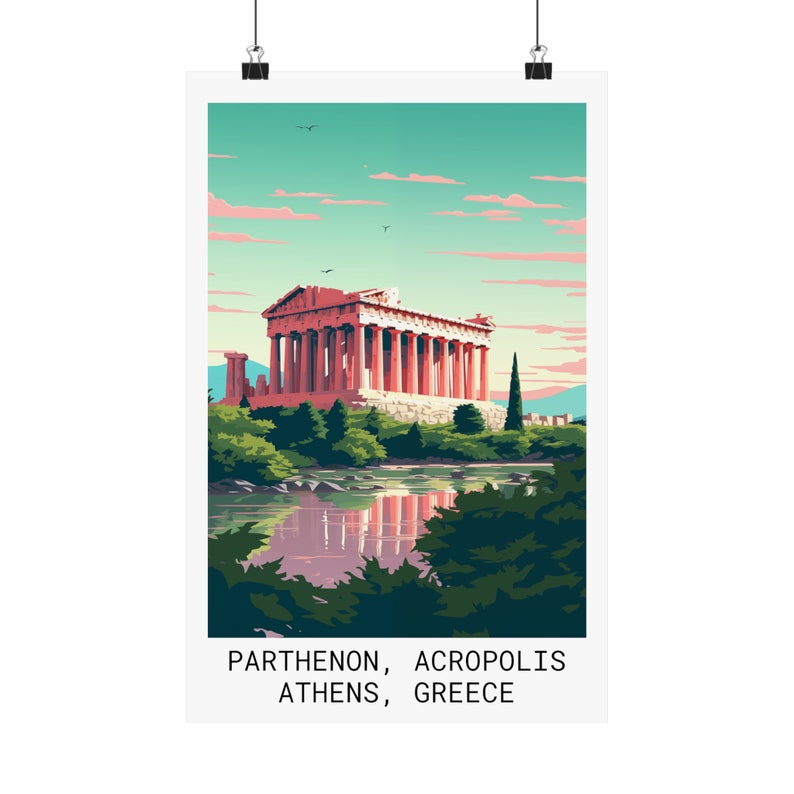 Athenian Majesty: Parthenon Temple Poster - Ancient Grandeur for Your ...