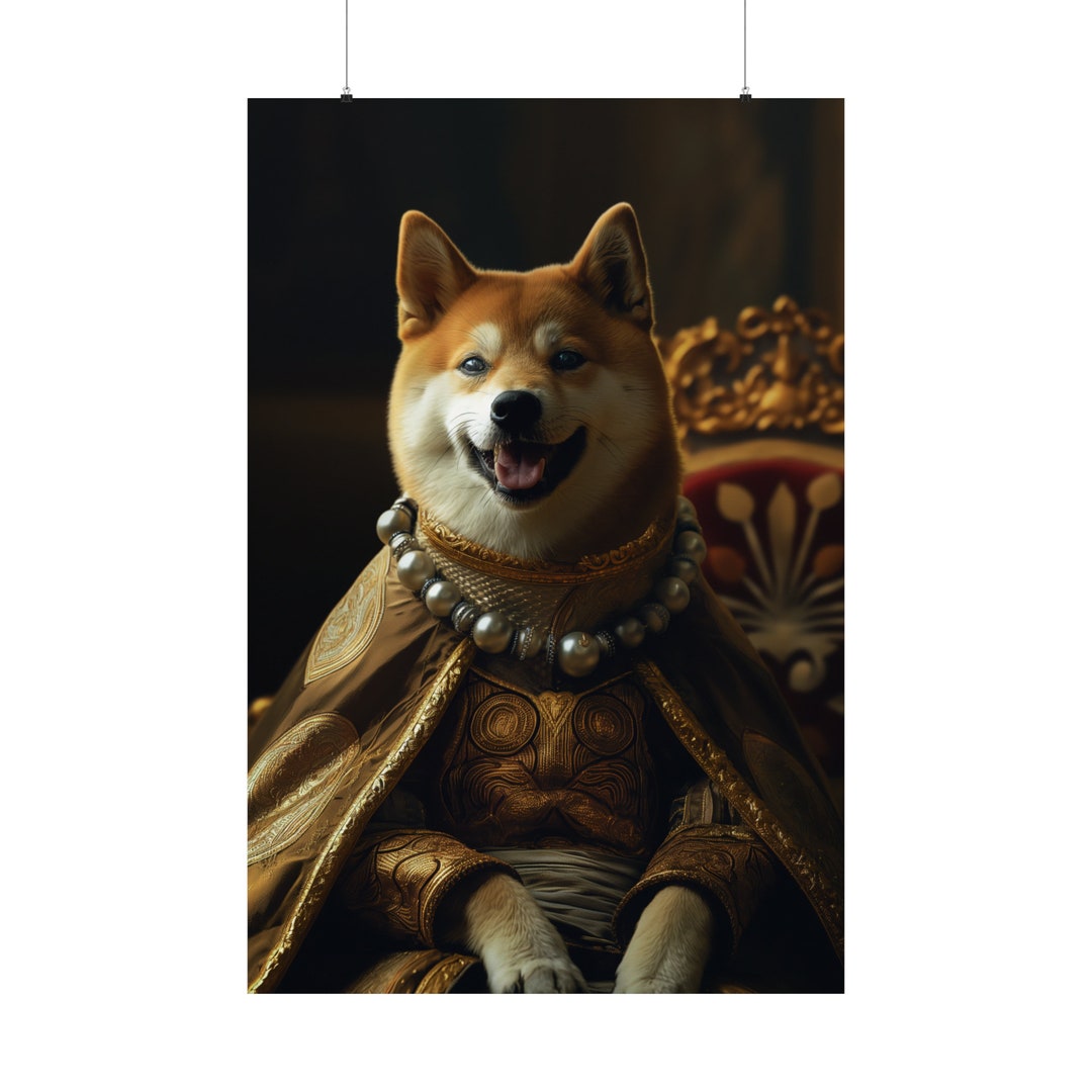 The Venetian Pup: Shiba Inu Doge, Reigning in Majesty - Matte Poster ...