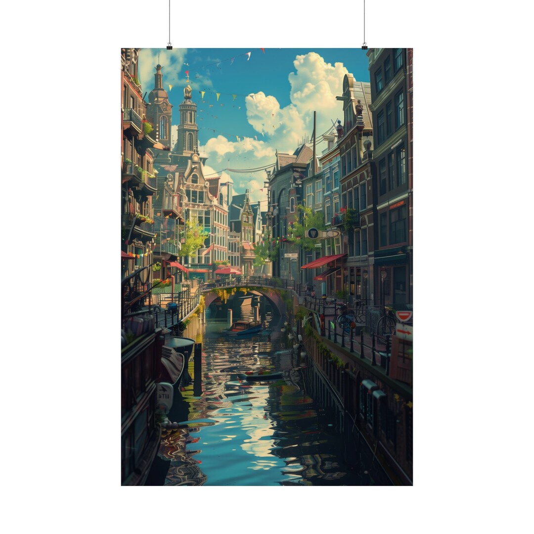Escape to Lofi Anime Amsterdam Canals Immerse Yourself in the Charm of ...