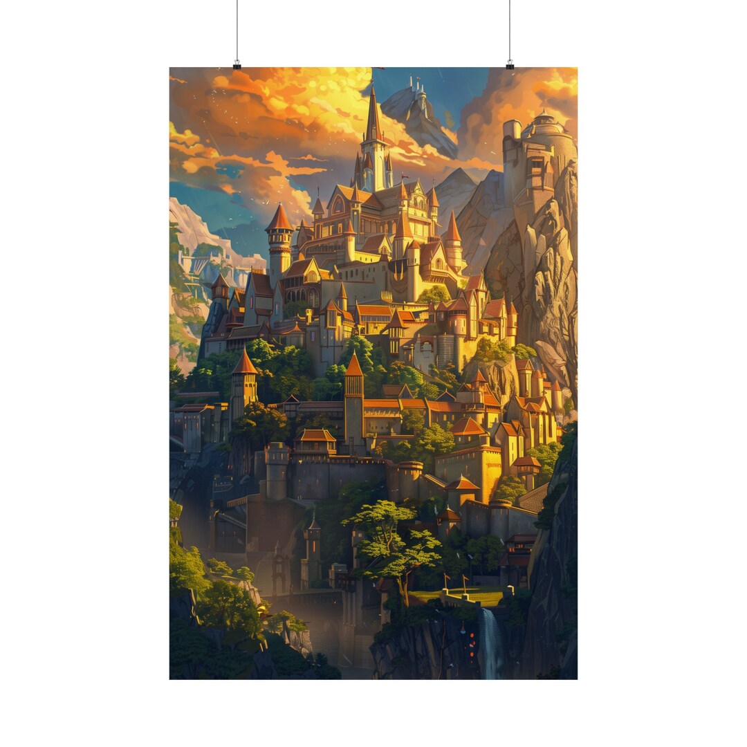 Unleash the Medieval Magic Our Matte Poster Chronicles the Majesty of a ...