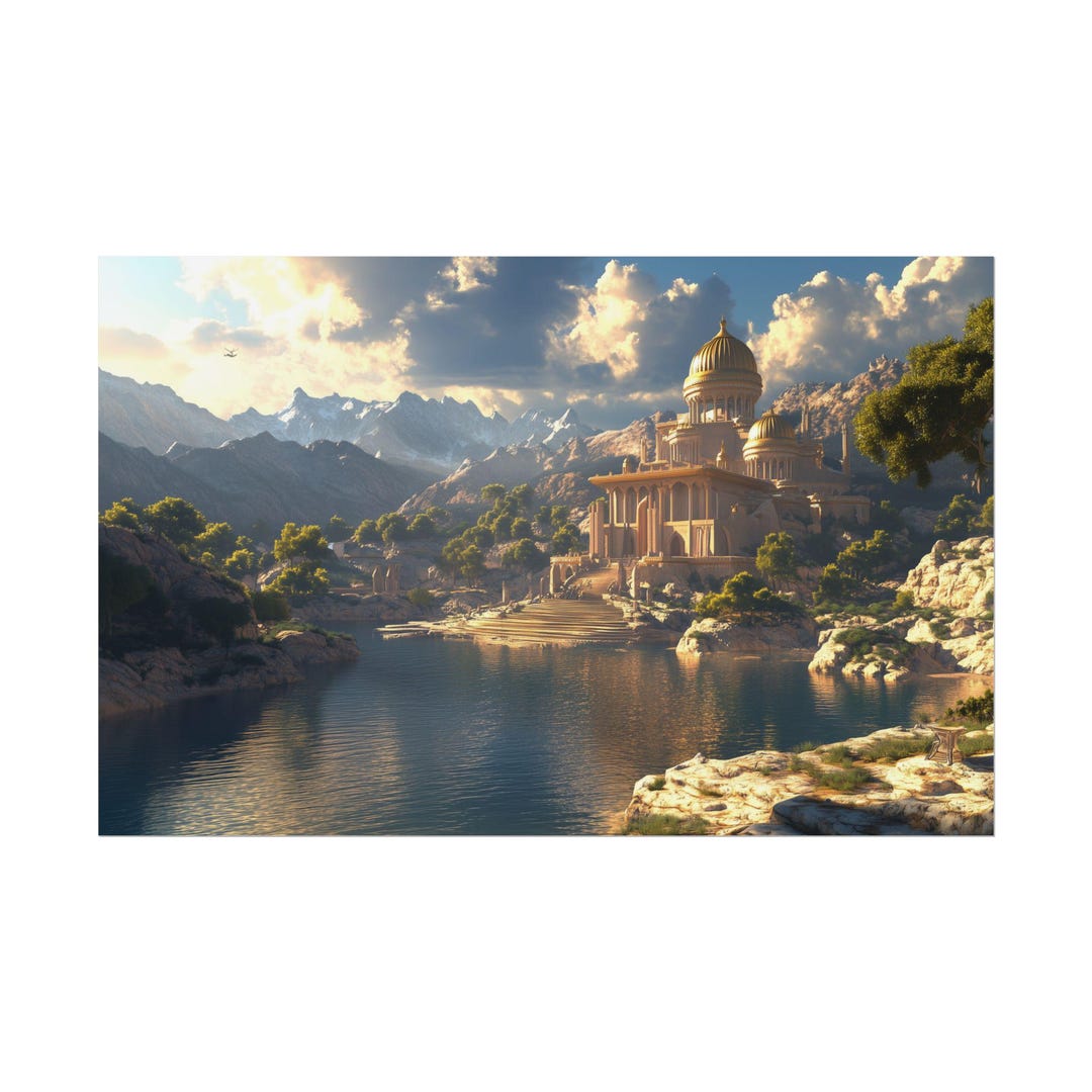 Dorne Sunspear Castle Rolled Poster, Game of Thrones Fantasy Wall Art ...
