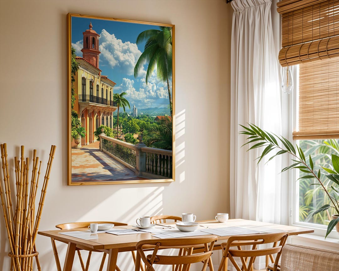Spanish Colonial Wall Art, Finca Vigia Print, Caribbean Home Decor, La ...