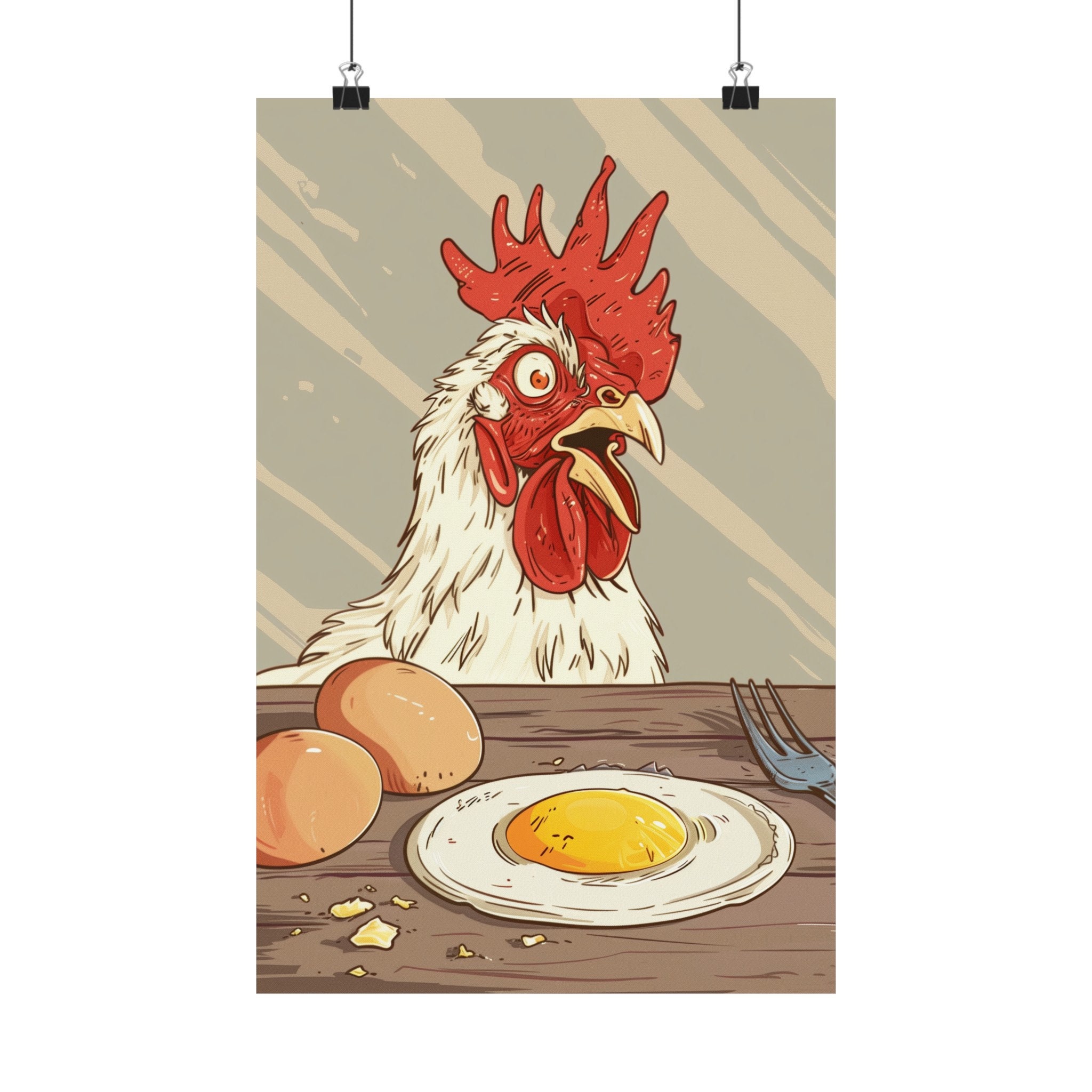 Shell Shocked Surprise: Anime Cartoony Style Chicken Vs Sunny Side up ...