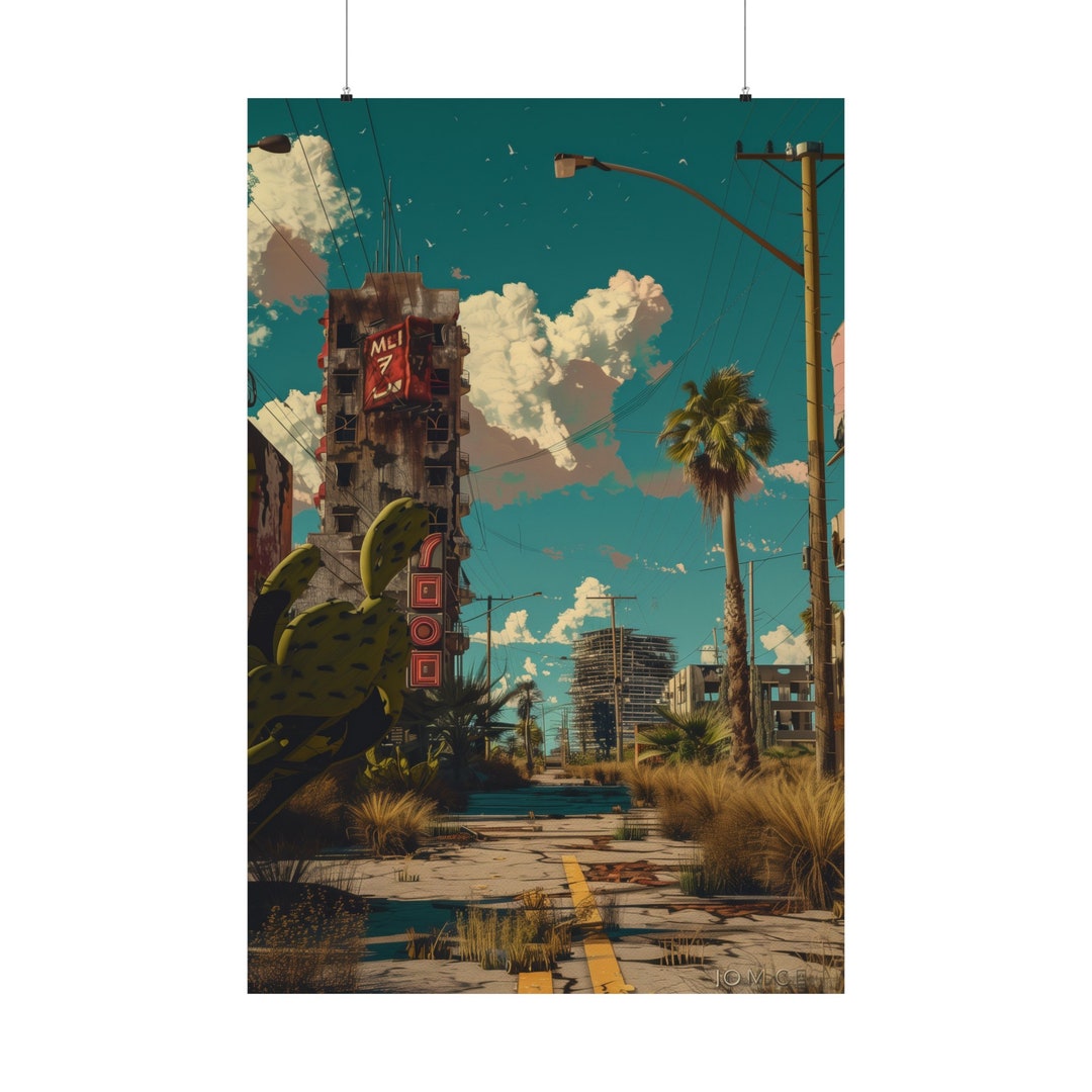 Blazing Sunset: Fallout Post-apocalyptic Miami Poster Dive Into the ...