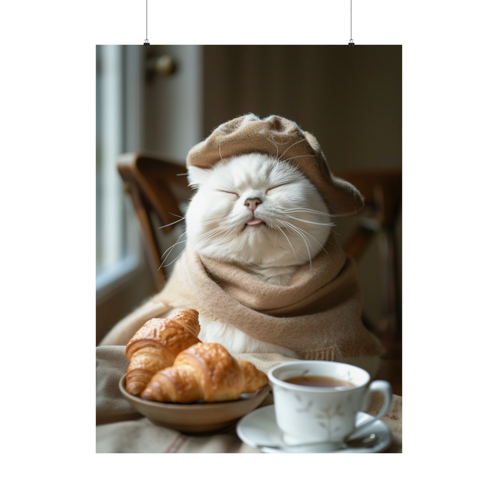 Purrfectly Quirky Whiskers: Our Adorable White British Shorthair Wears ...