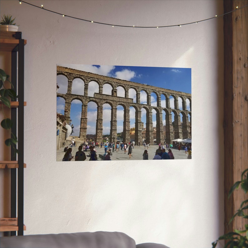 Roman Aqueducts at Segovia, Spain Matte Horizontal Posters - Etsy Canada