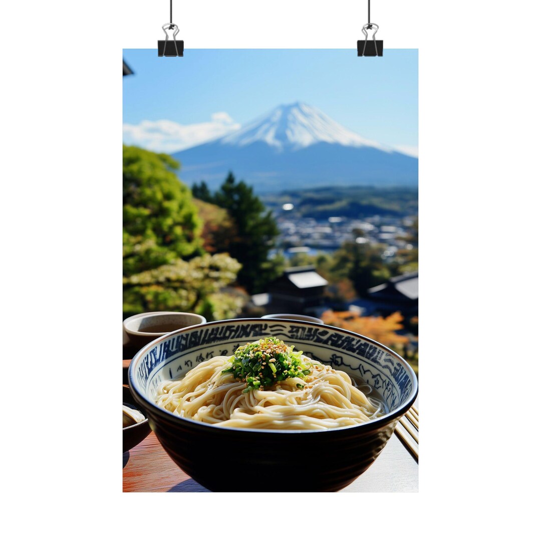 Japanese Izumo Soba Wall Art | Mount Fuji Countryside | Shimane Cuisine ...