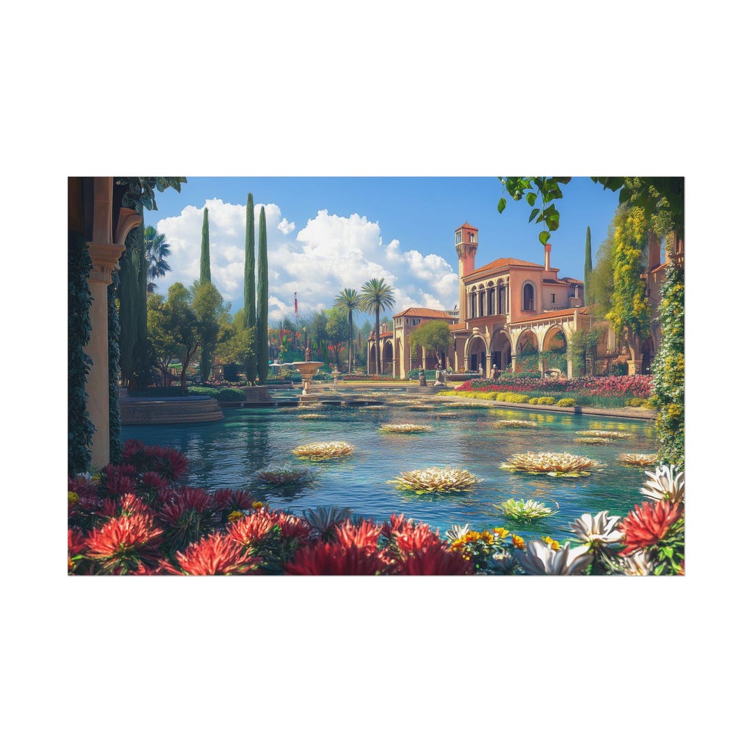 Sunspear Dorne Game of Thrones Poster, Water Gardens Art, Rolled ...