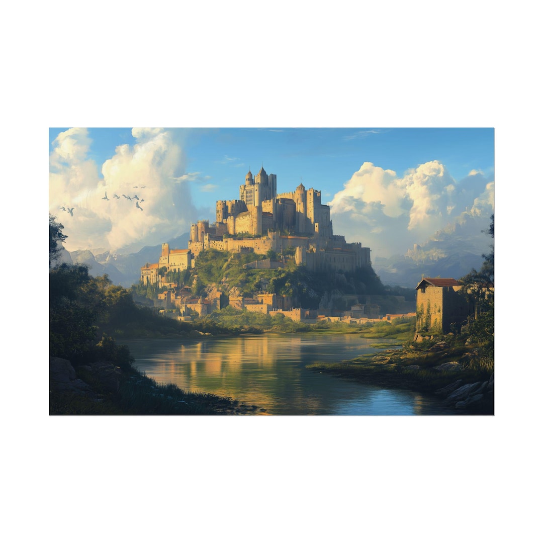 The Freys Castle Rolled Poster, Riverlands Fantasy Art, Westeros Map ...