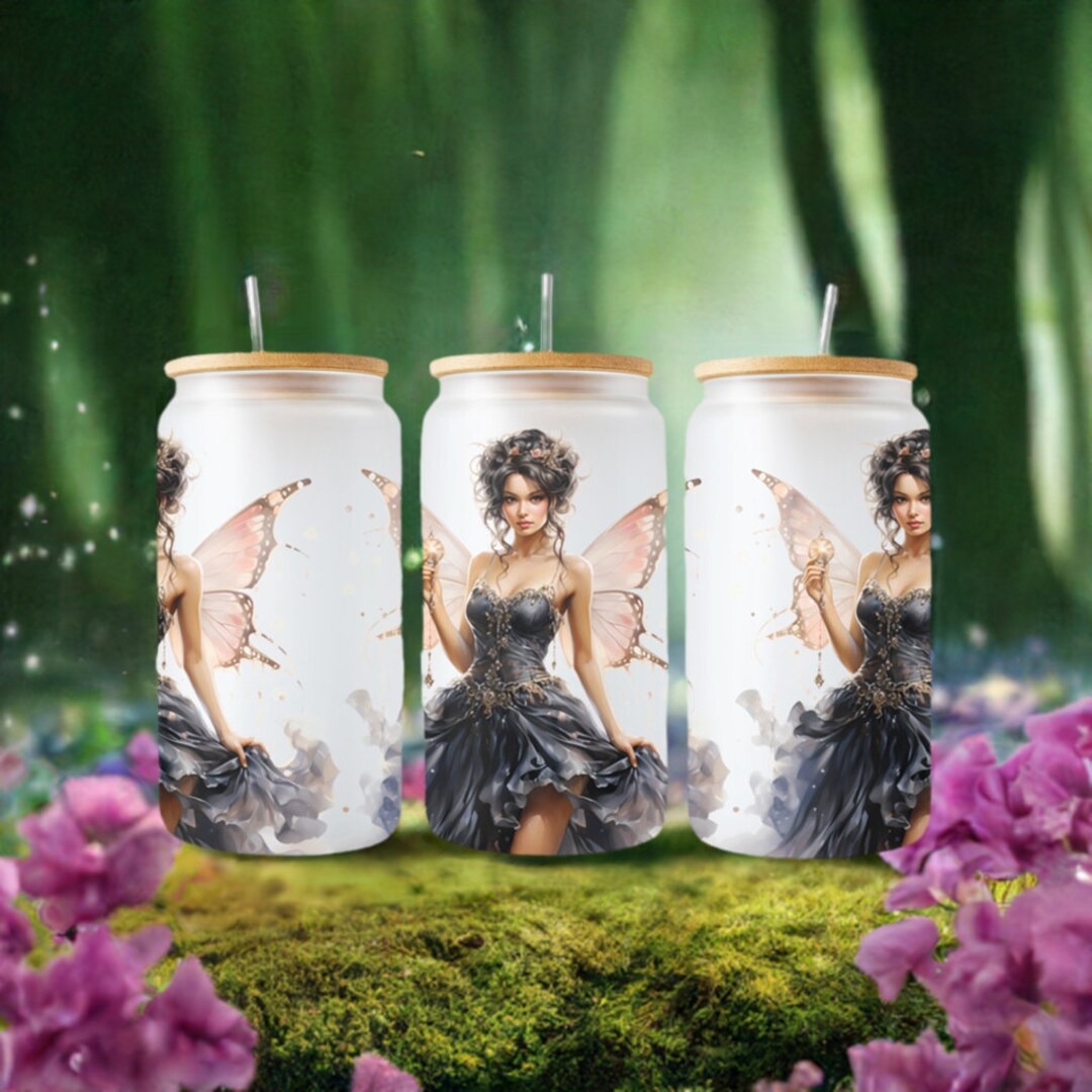 Fairy Frosted Glass Cans (6 Variations) - Etsy