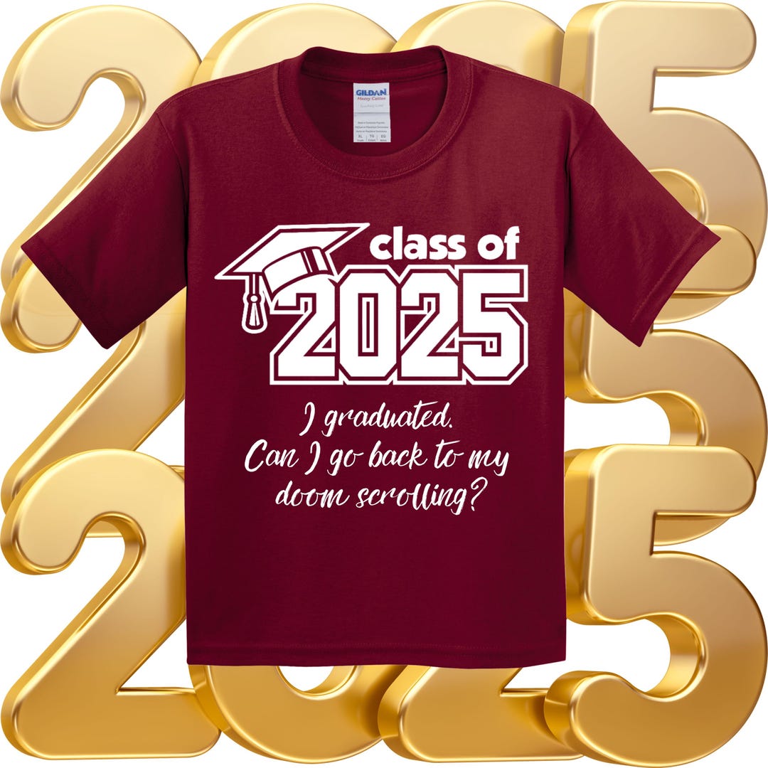 2025 Graduation Gamer Unisex T-shirt - High School Grad Gift - Class of ...