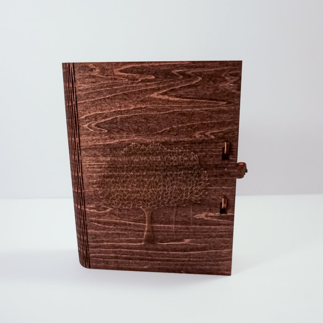 Wood Book Box With Latch and Key, Bending Spine Book Storage ...