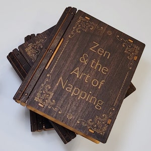 Personalized Wood Book Box, Book Shaped Storage Box, Coffee Table Decor ...