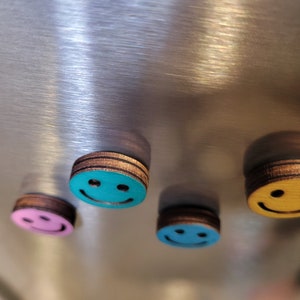 Smile Magnets | Wood Magnets | Share A Smile | Various Colors - Etsy