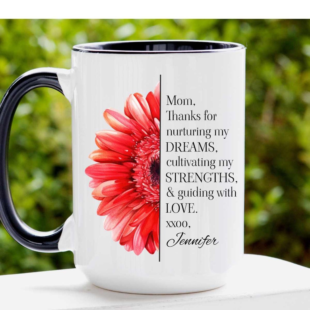 Personalized Mom Mug Letter to Mom Mug Custom Mom Birthday Gift Mothers ...