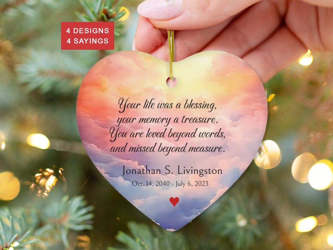 In Loving Memory Ornament Memorial Giftful, Memorial Ornament Christmas ...