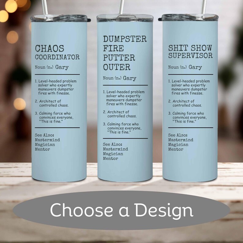 Funny Boss Gift Dumpster Fire Putter-outer Tumbler, Custom Mug for ...