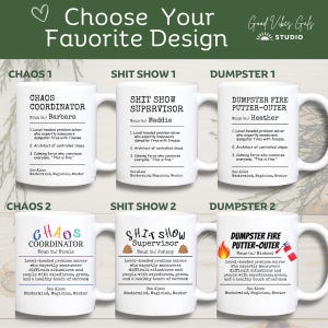 Funny Boss Gift Dumpster Fire Putter-outer Mug, Custom Mug for Favorite ...