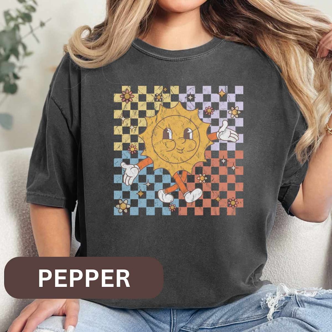 Smiley Face Shirt, Groovy Comfort Colors Shirt, Vintage Smiley Face ...