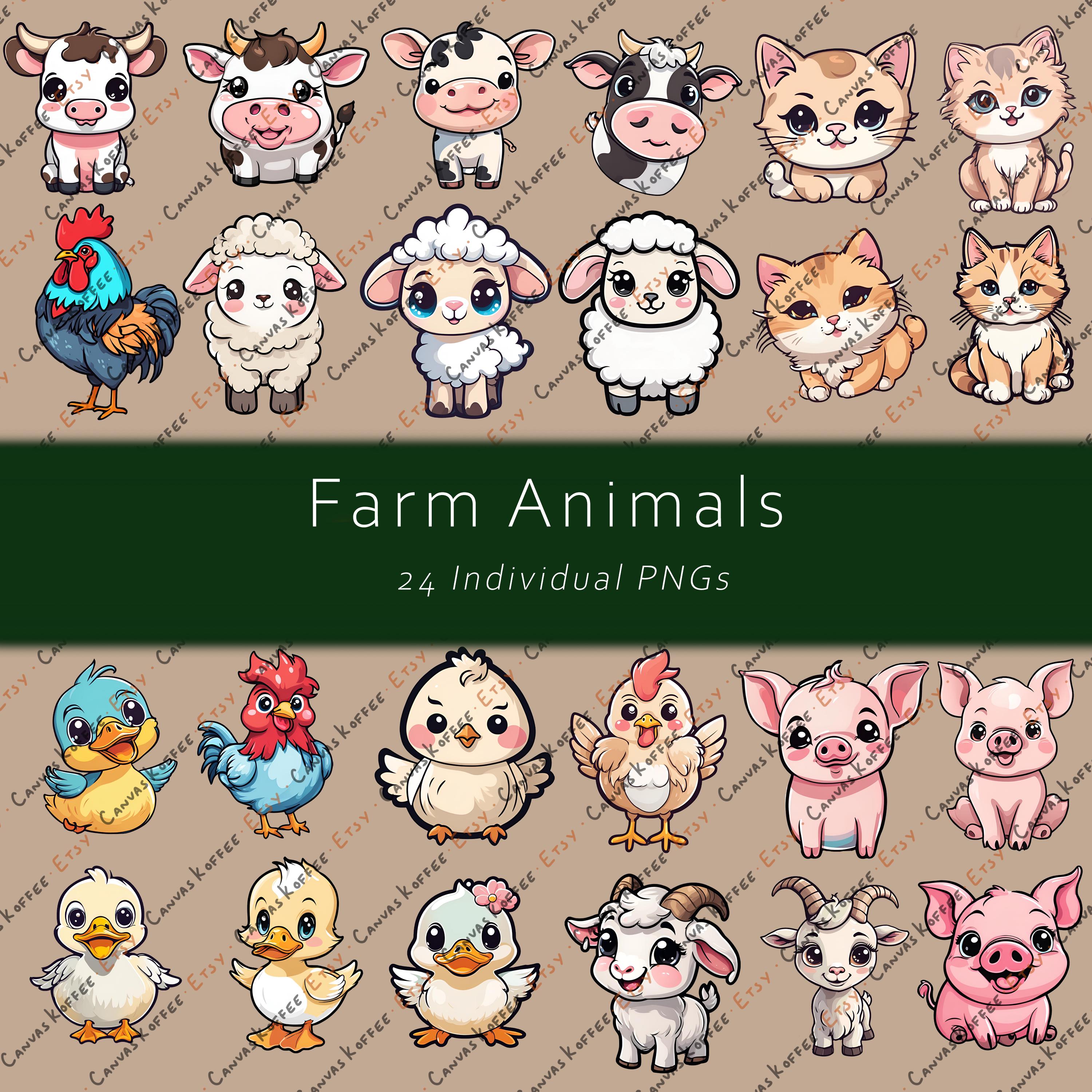 Farm Animal - PNG Images - Etsy