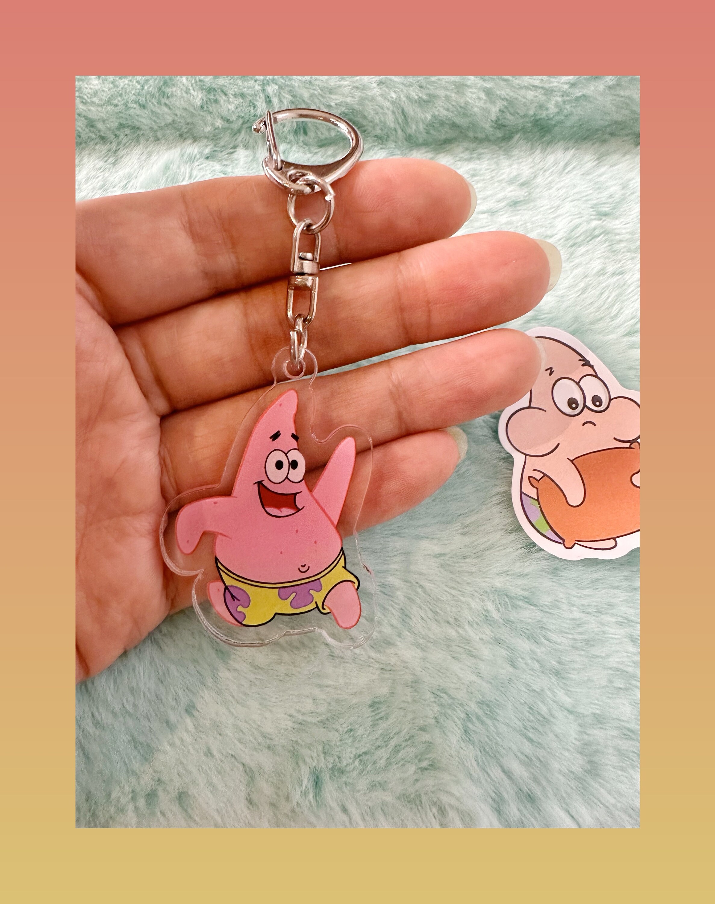 BFF Keychains Spongebob Patrick Star and Squidward 2 or 3 - Etsy