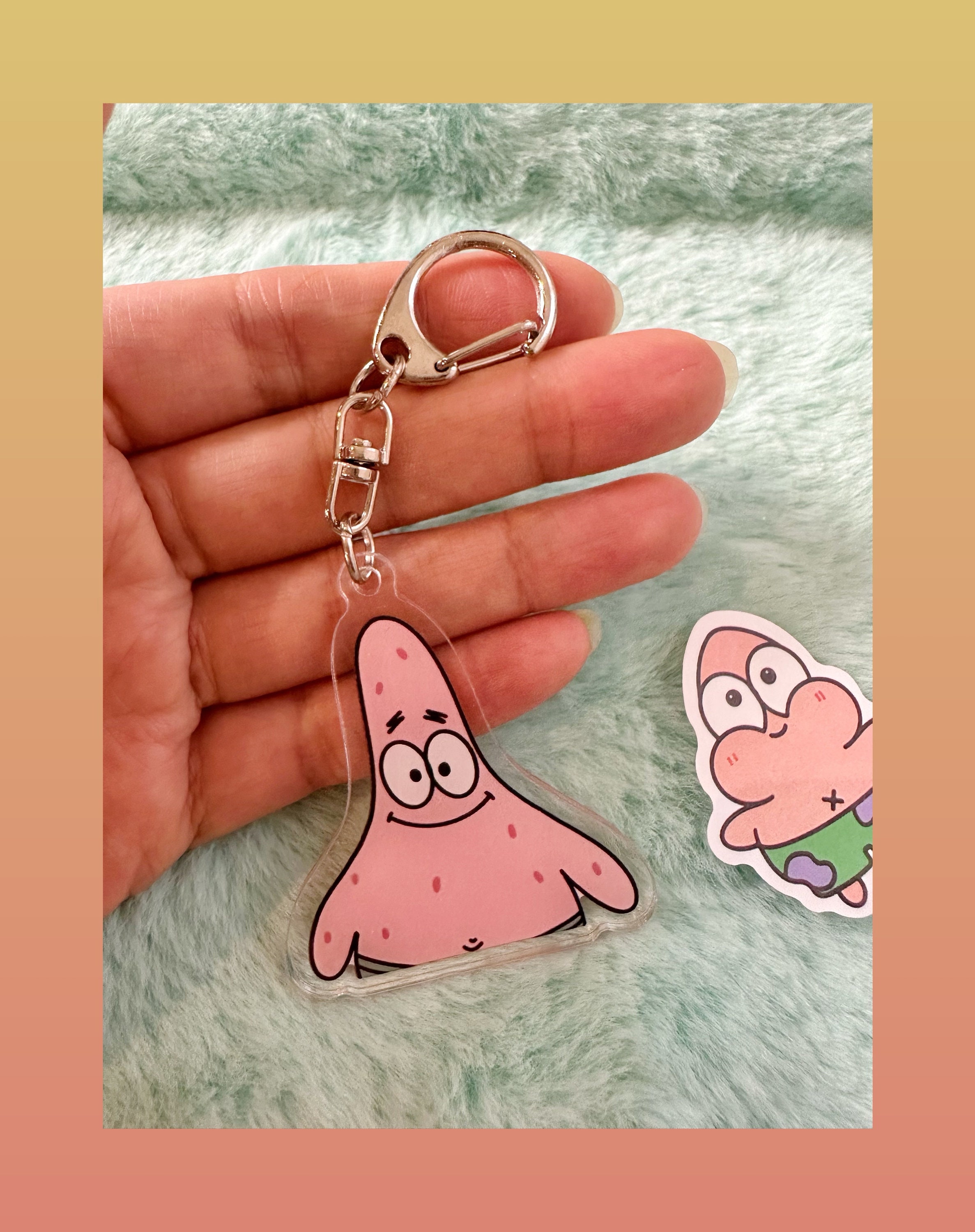 BFF Keychains Spongebob Patrick Star and Squidward 2 or 3 - Etsy